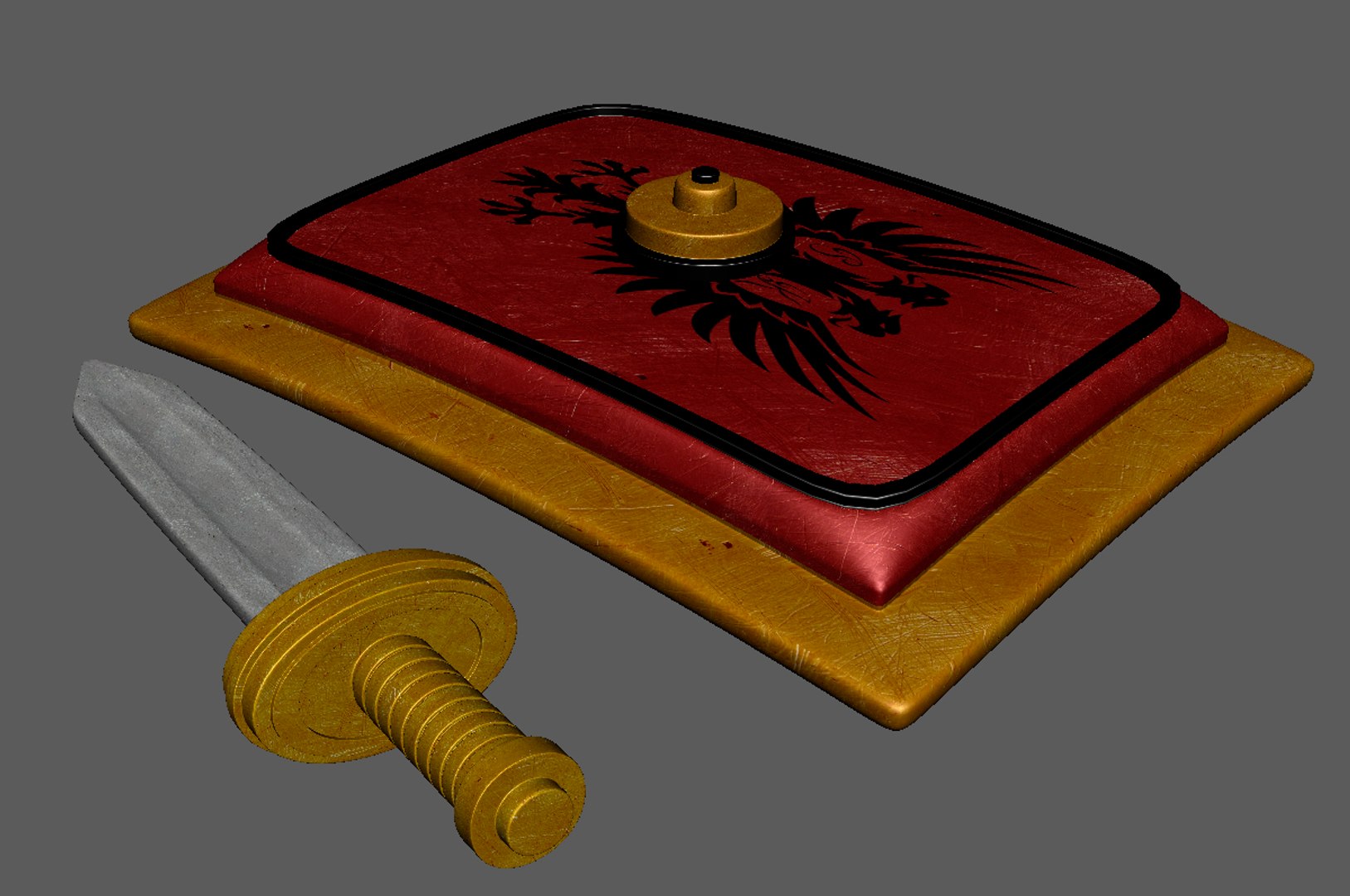 roman shield sword fbx free