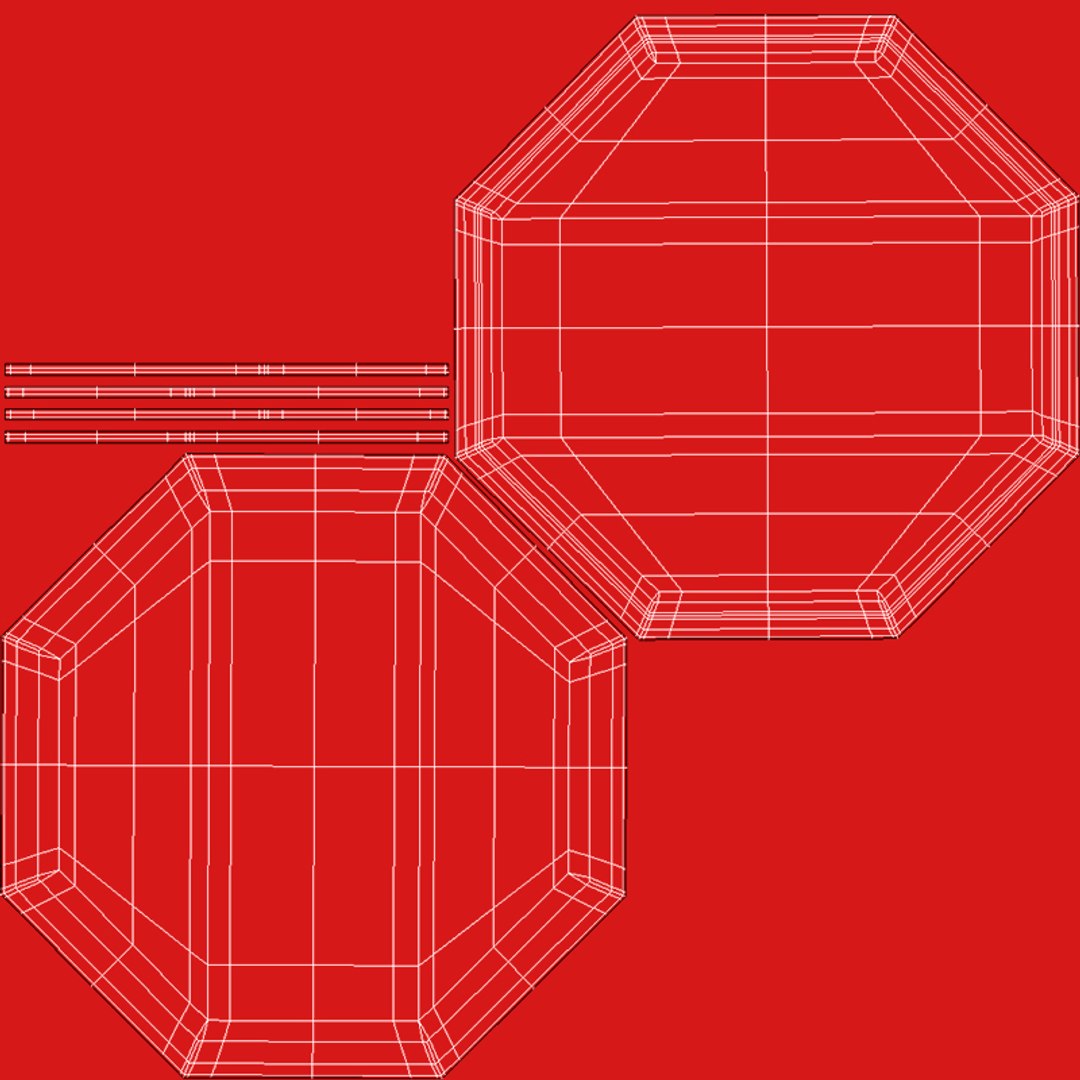 3D Model Red Road Sign - TurboSquid 2019202