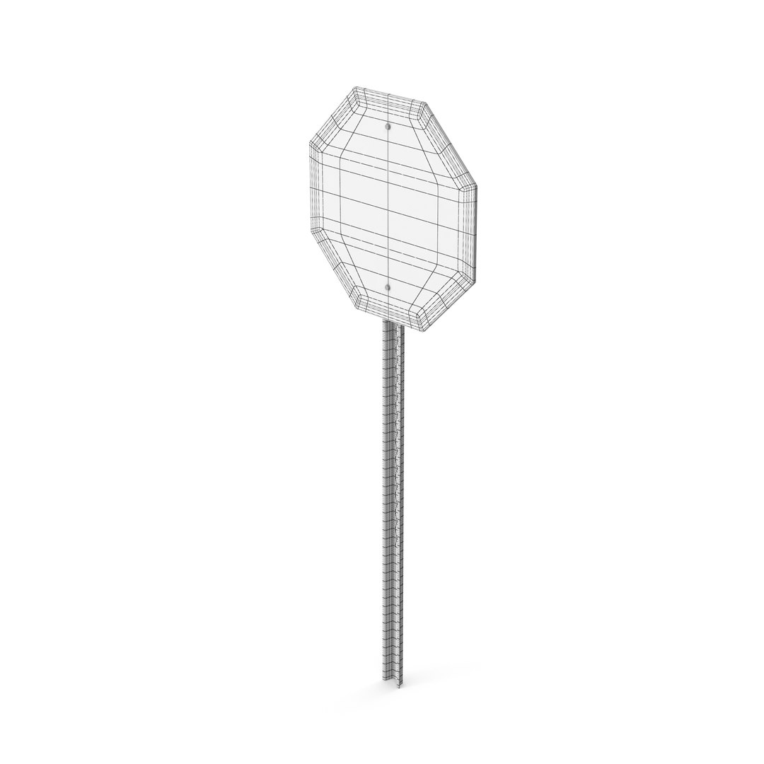 3D Model Red Road Sign - TurboSquid 2019202