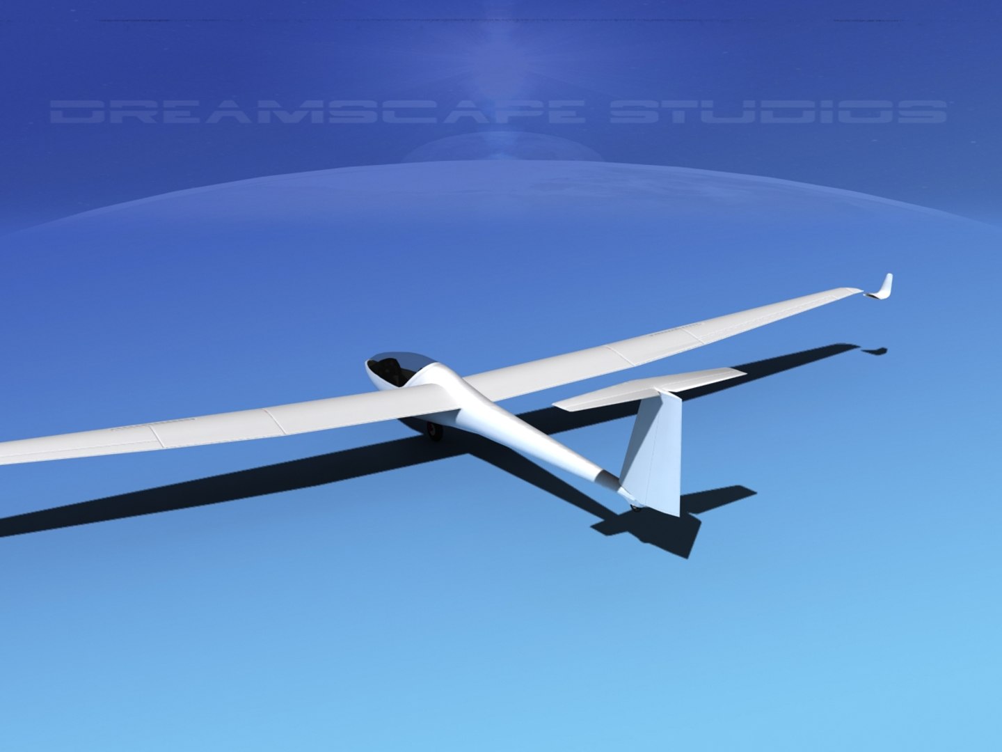 3d Dg-300 Glider Model