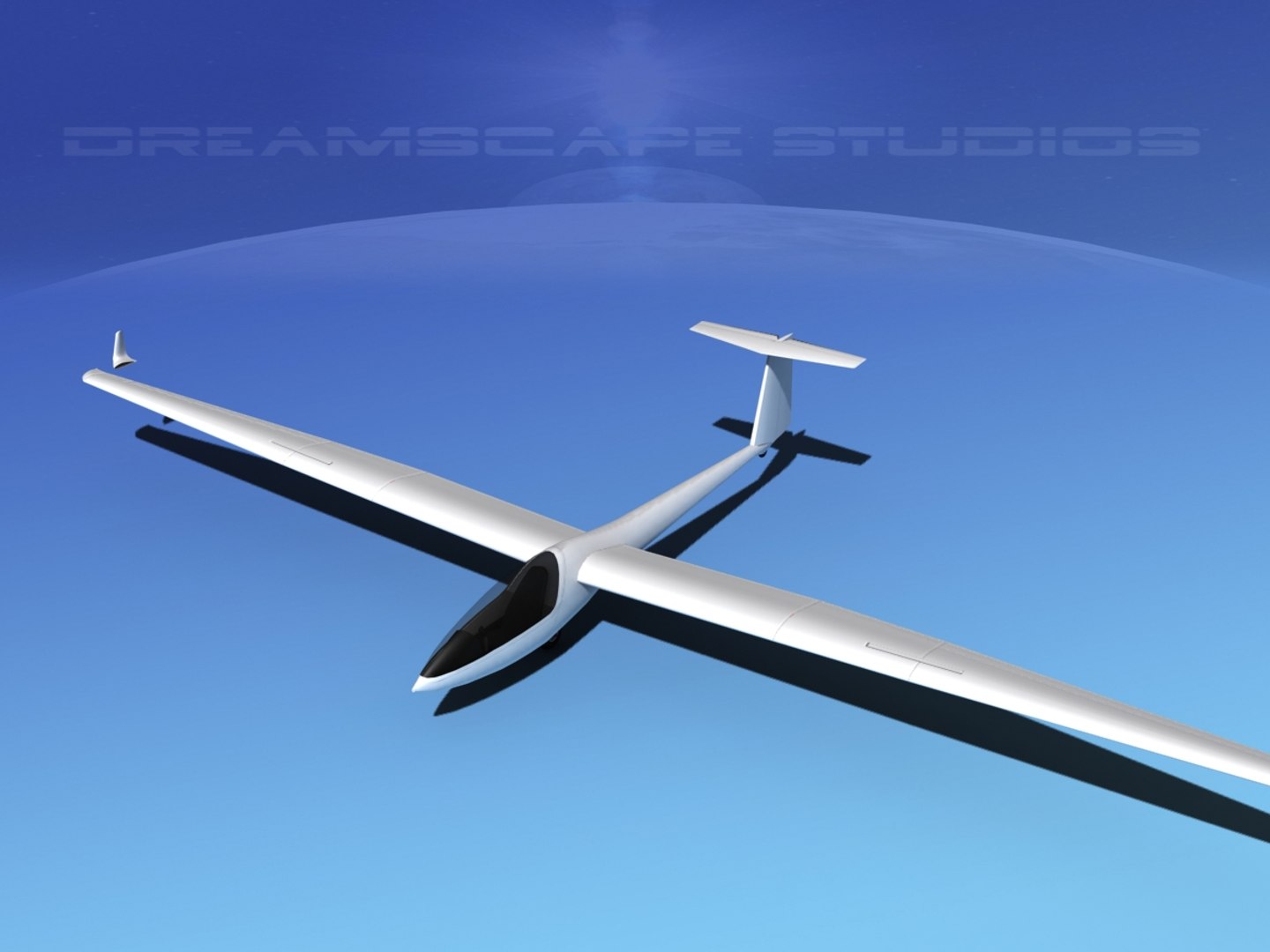 3d Dg-300 Glider Model