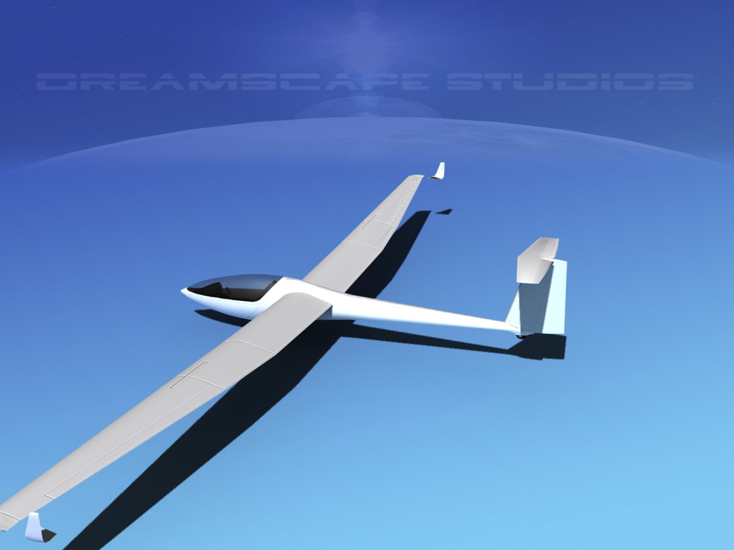 3d Dg-300 Glider Model