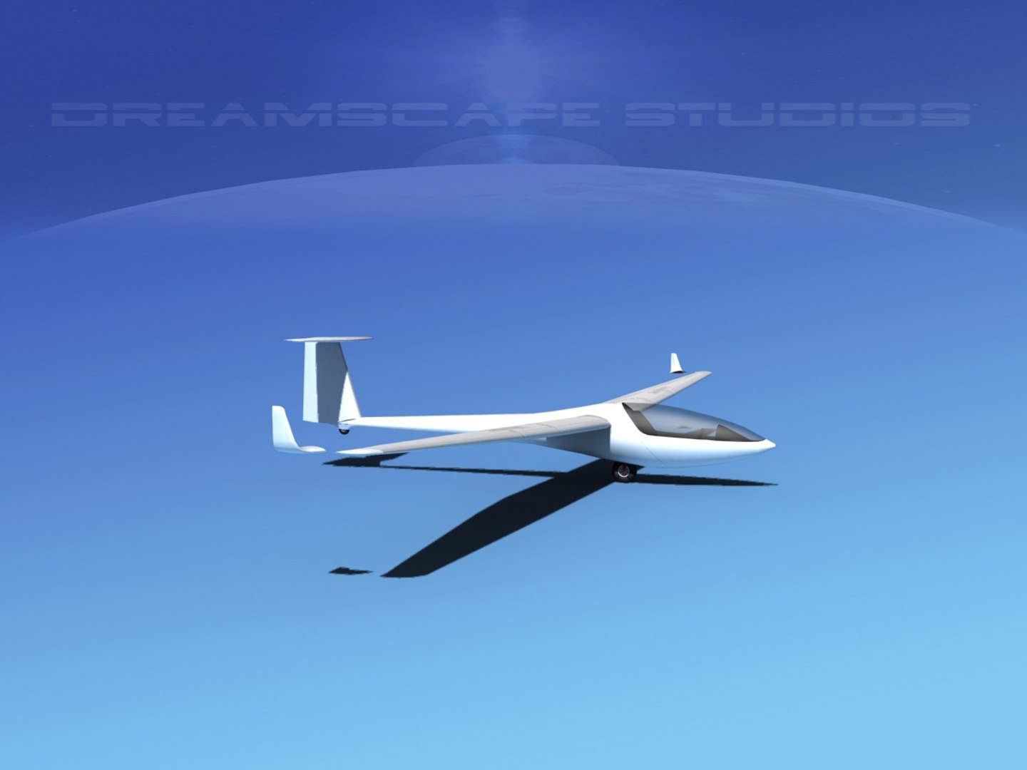 3d Dg-300 Glider Model