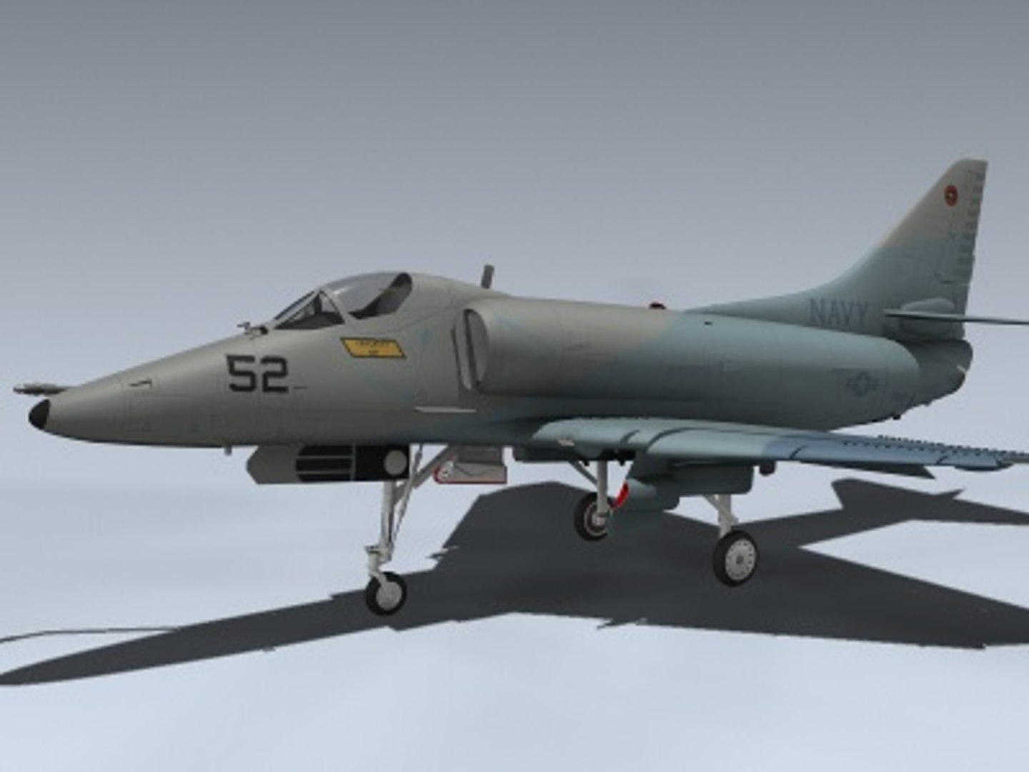 3d A-4e Skyhawk Gun