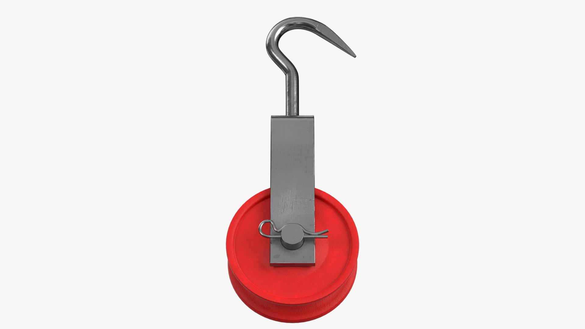 3D Pulley With A Hook - TurboSquid 1864615