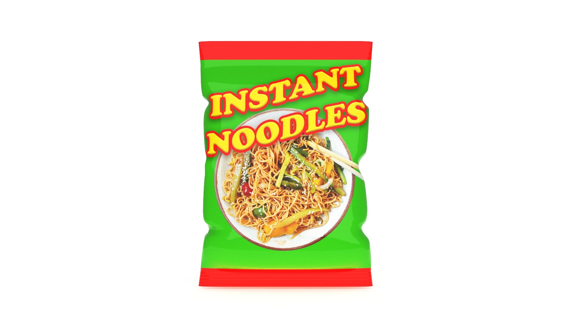 Noodle Packet Food Pack 3D Model - TurboSquid 1863097