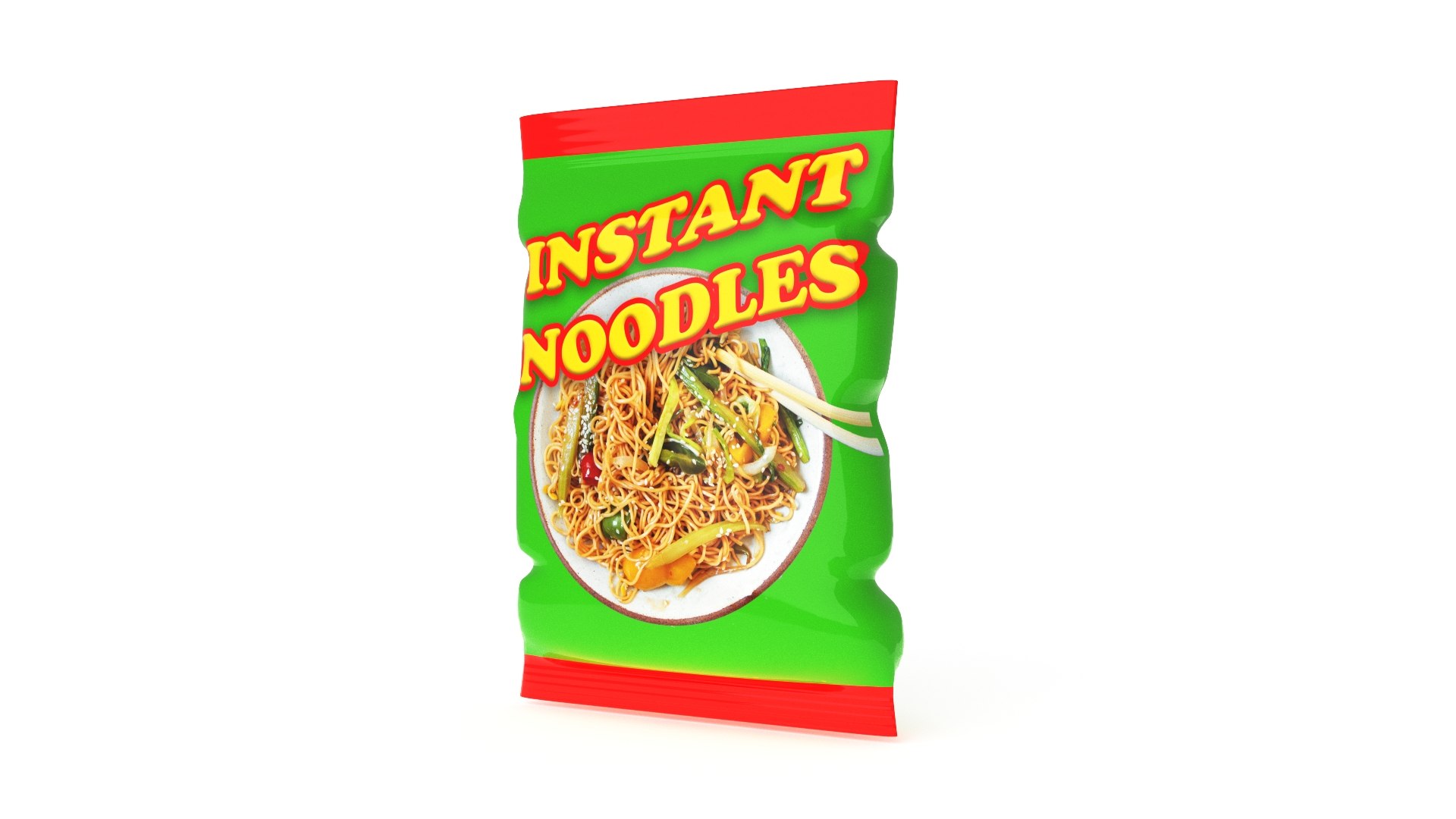 Noodle Packet Food Pack 3D Model - TurboSquid 1863097