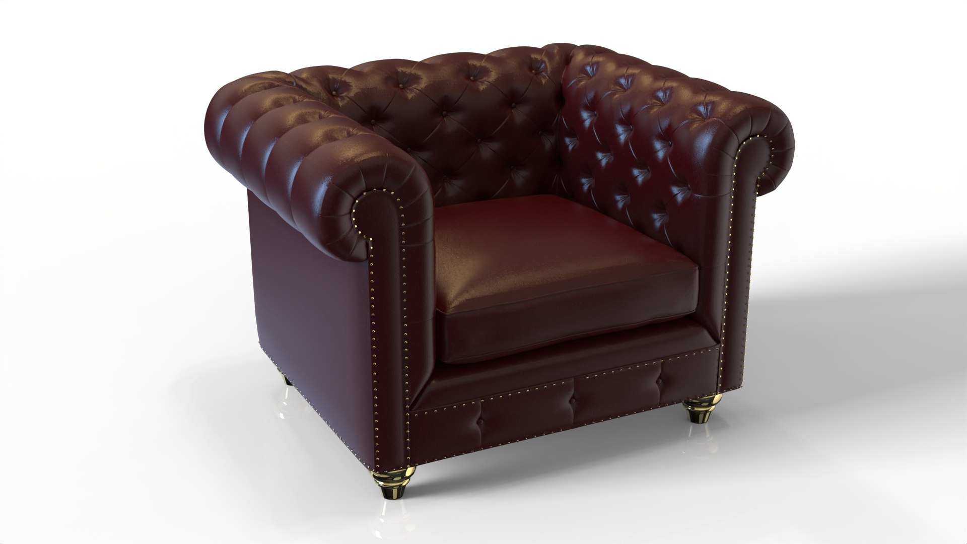 3D Model Chester Armchair - TurboSquid 2105298