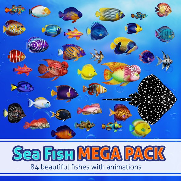 20 Animated Low Poly Fish 3D - TurboSquid 2129739