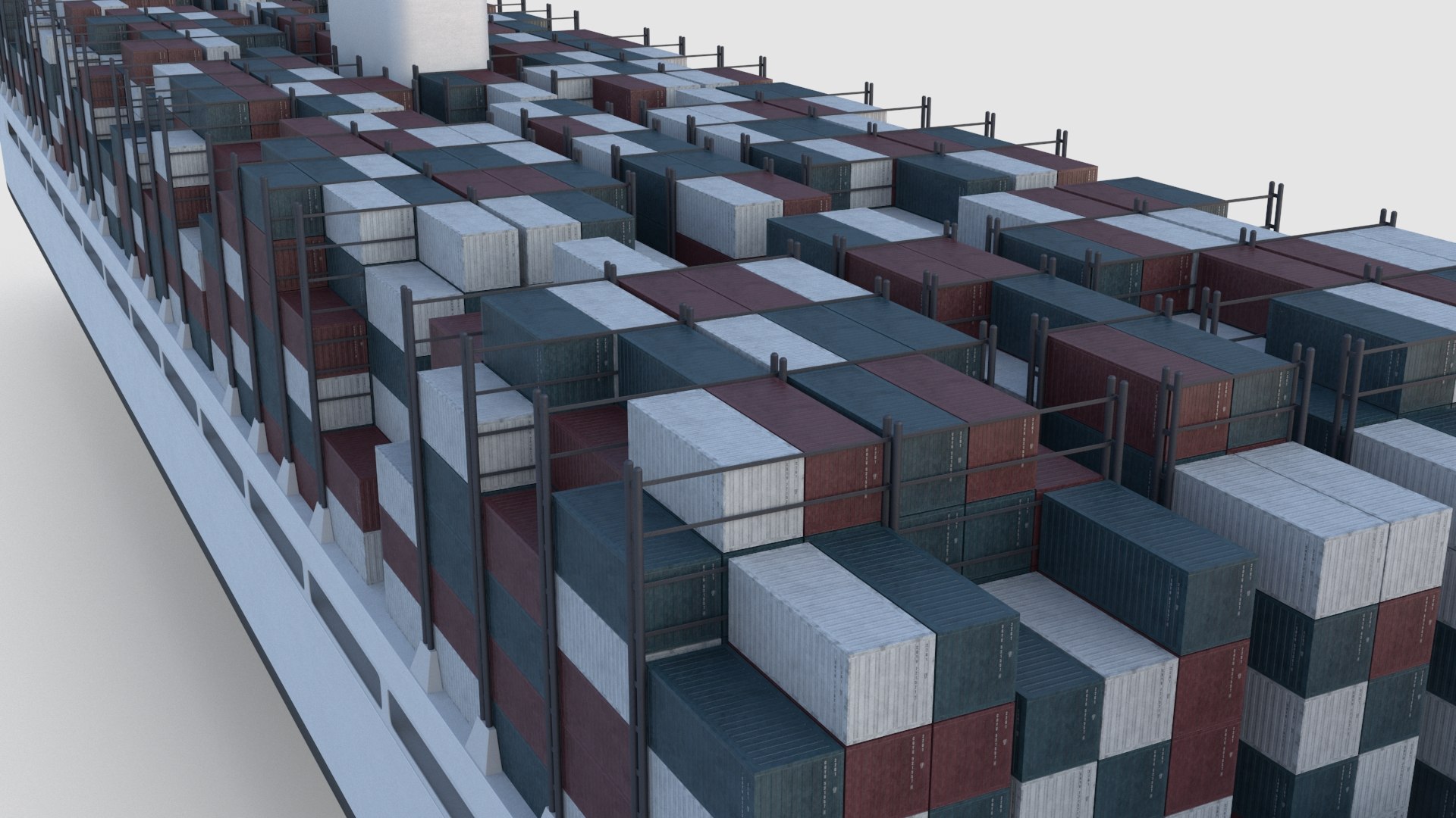 3D Sci-Fi Futuristic Container Ship - TurboSquid 2178443