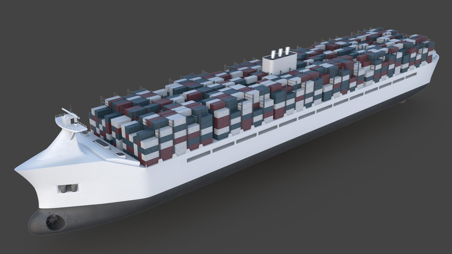 3D Sci-Fi Futuristic Container Ship - TurboSquid 2178443