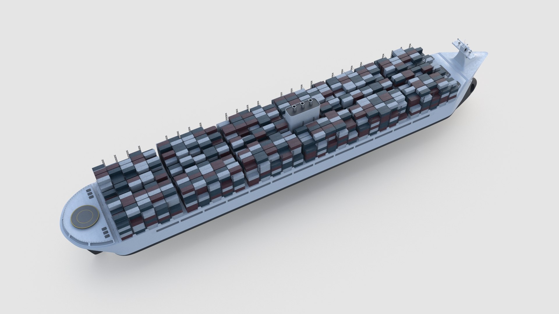3D Sci-Fi Futuristic Container Ship - TurboSquid 2178443