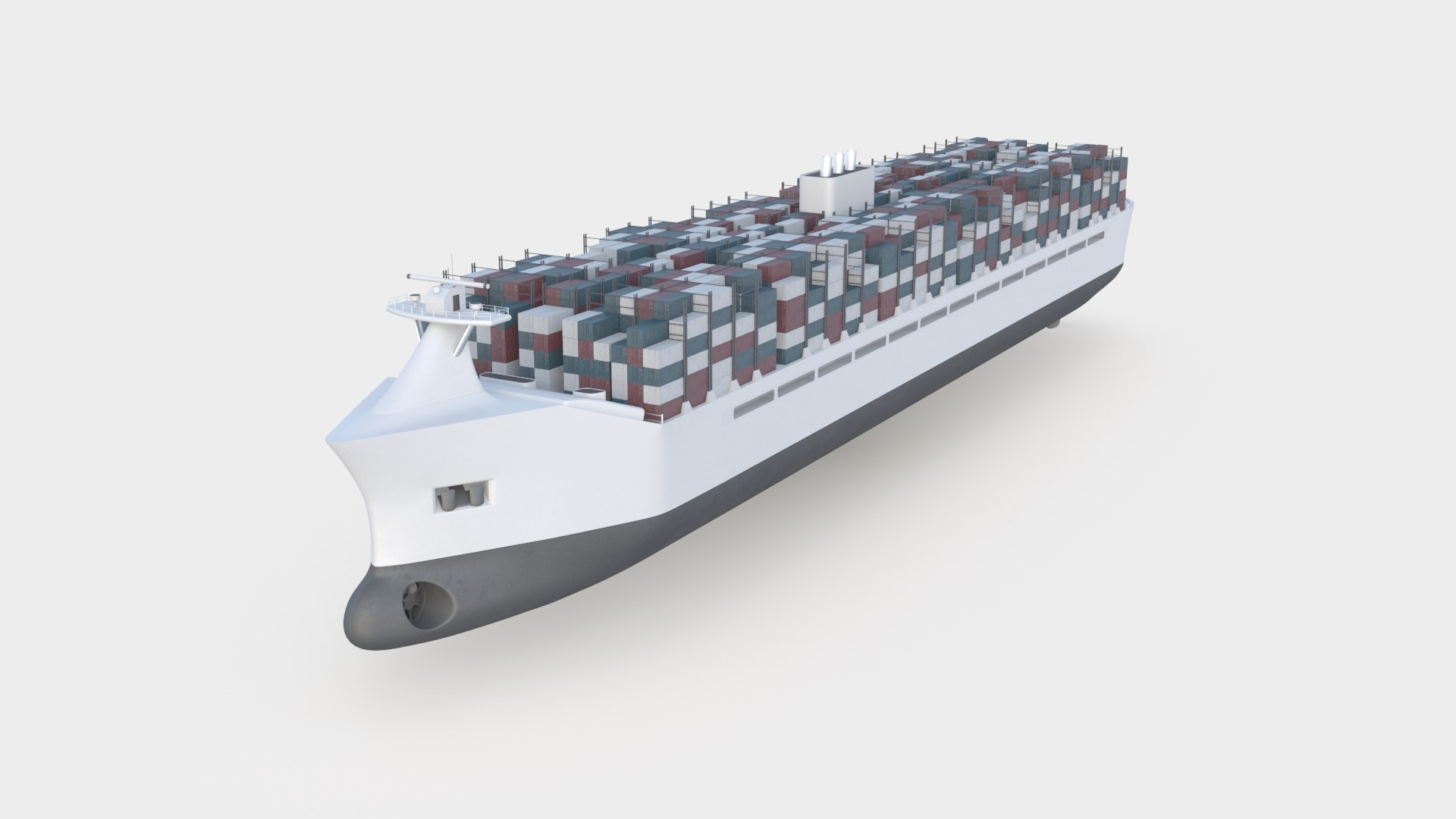 3D Sci-Fi Futuristic Container Ship - TurboSquid 2178443