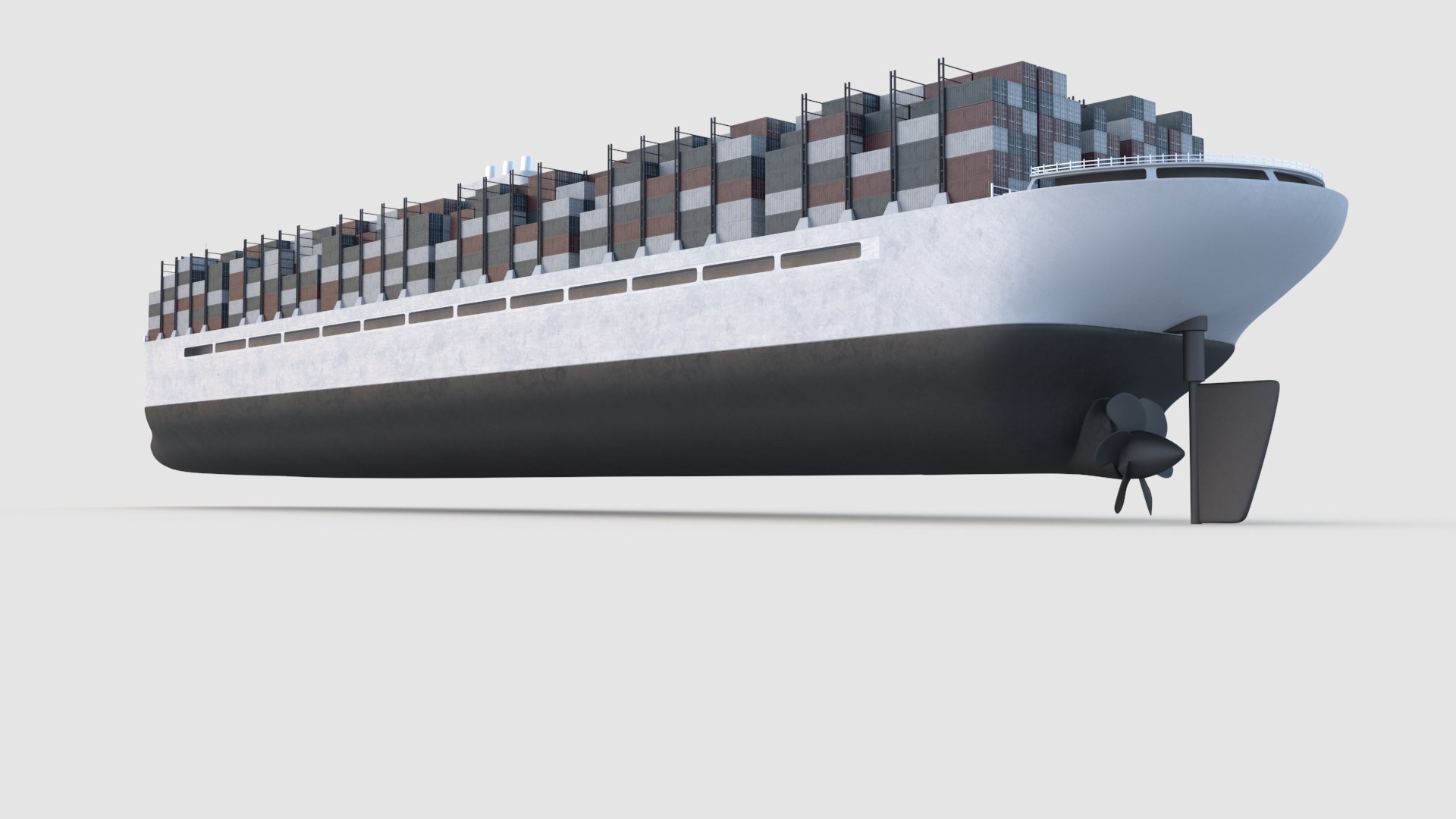 3D Sci-Fi Futuristic Container Ship - TurboSquid 2178443