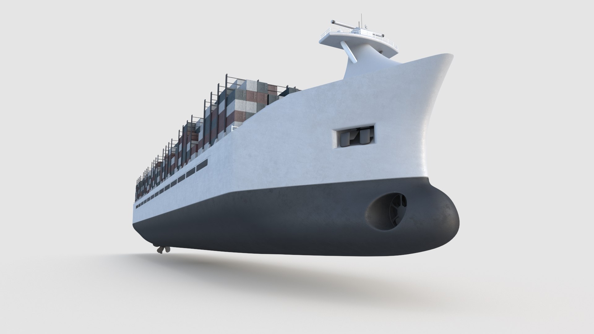 3D Sci-Fi Futuristic Container Ship - TurboSquid 2178443
