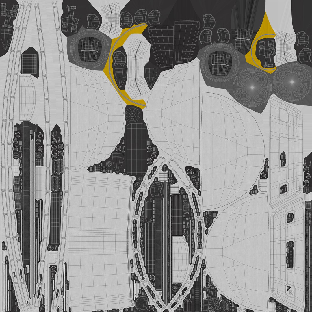 3D Sci-Fi Futuristic Container Ship - TurboSquid 2178443