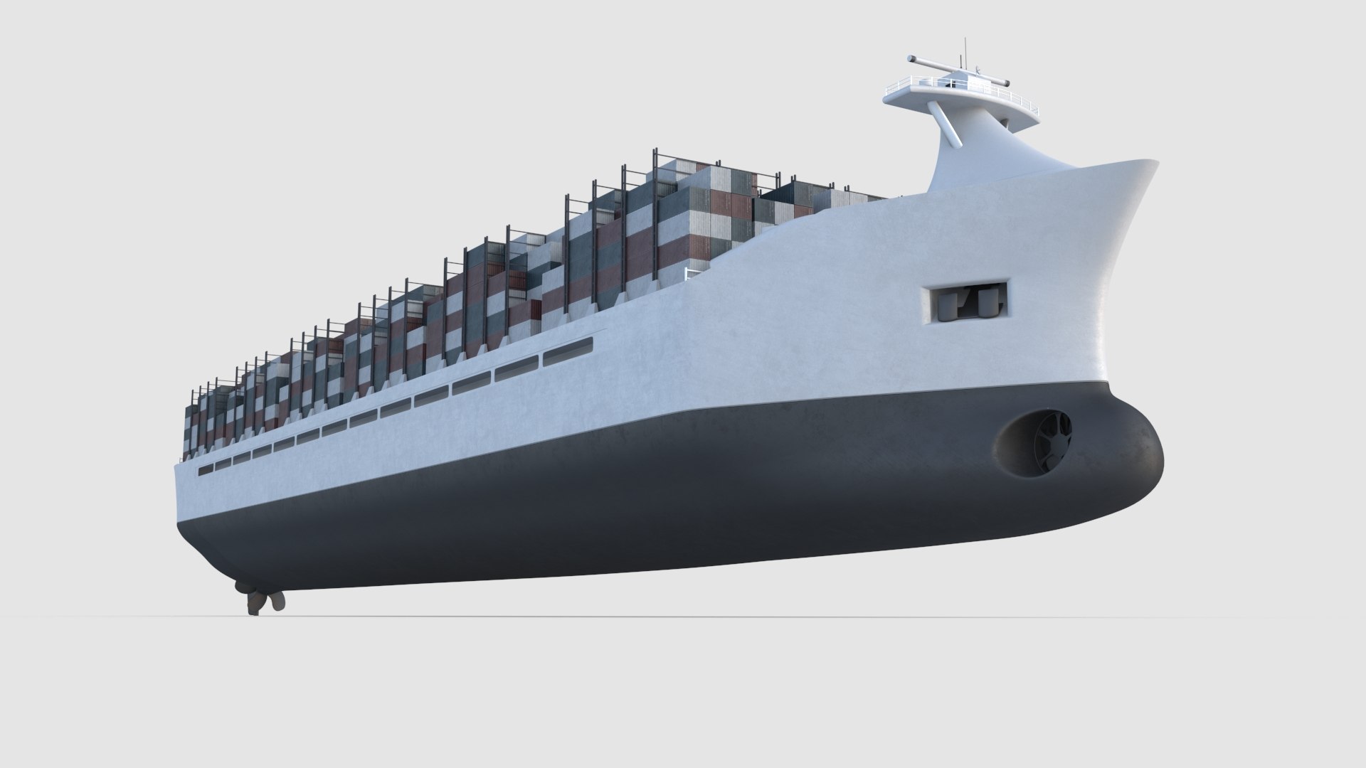 3D Sci-Fi Futuristic Container Ship - TurboSquid 2178443