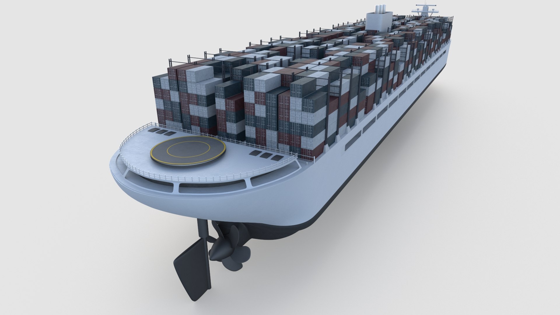 3D Sci-Fi Futuristic Container Ship - TurboSquid 2178443
