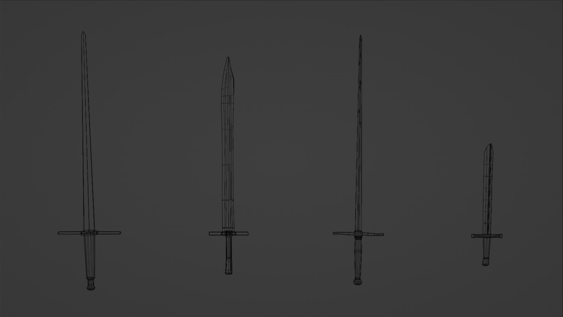 3D Model Low Poly Sword Collection Game Ready - TurboSquid 1973512