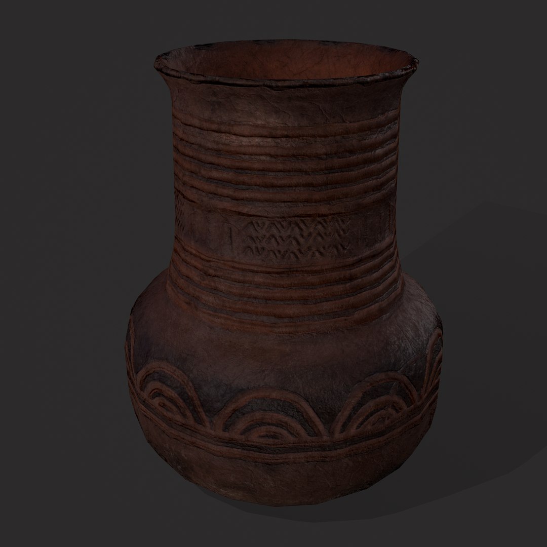 3D model Rustic Clay Hydria - TurboSquid 1842227