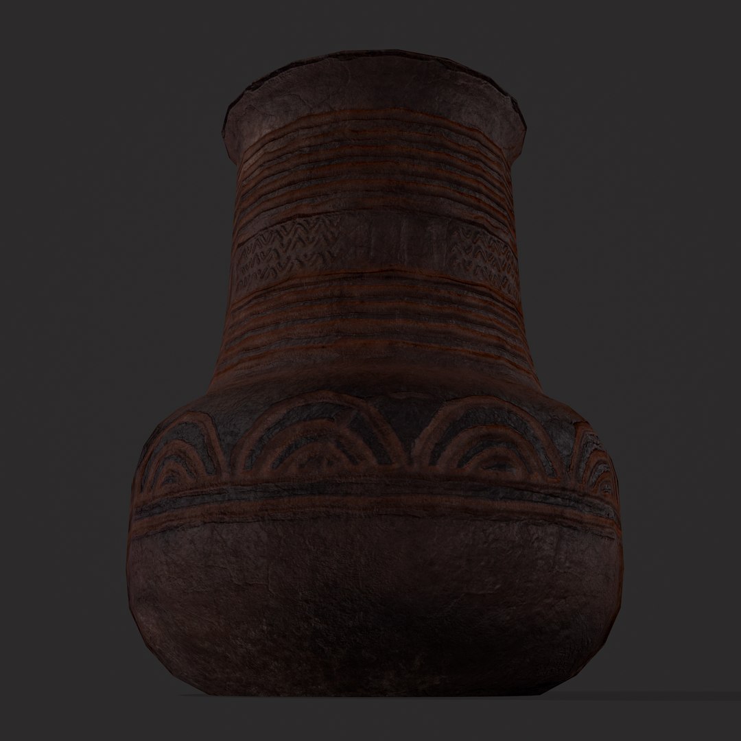 3D model Rustic Clay Hydria - TurboSquid 1842227