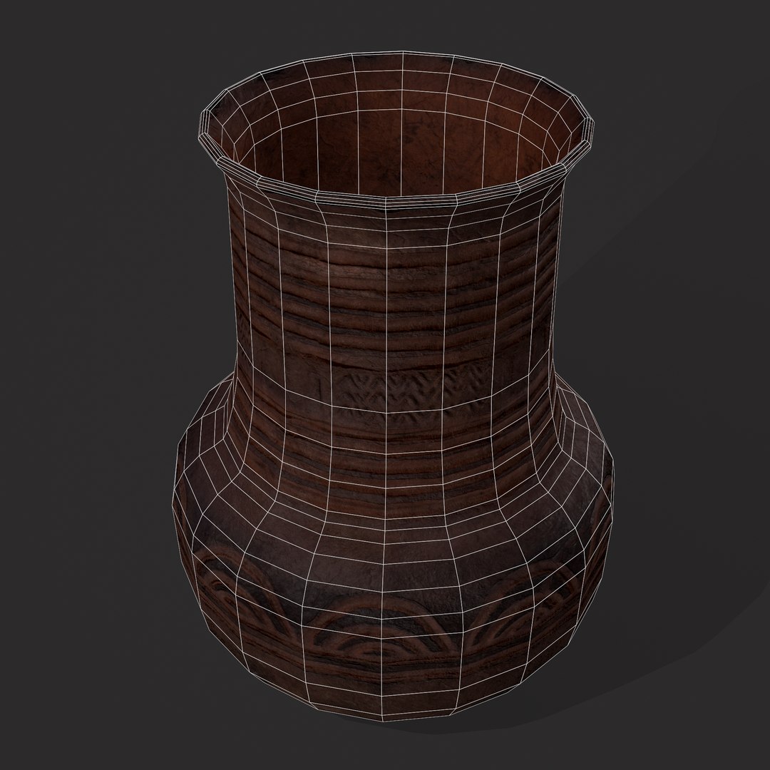 3D model Rustic Clay Hydria - TurboSquid 1842227