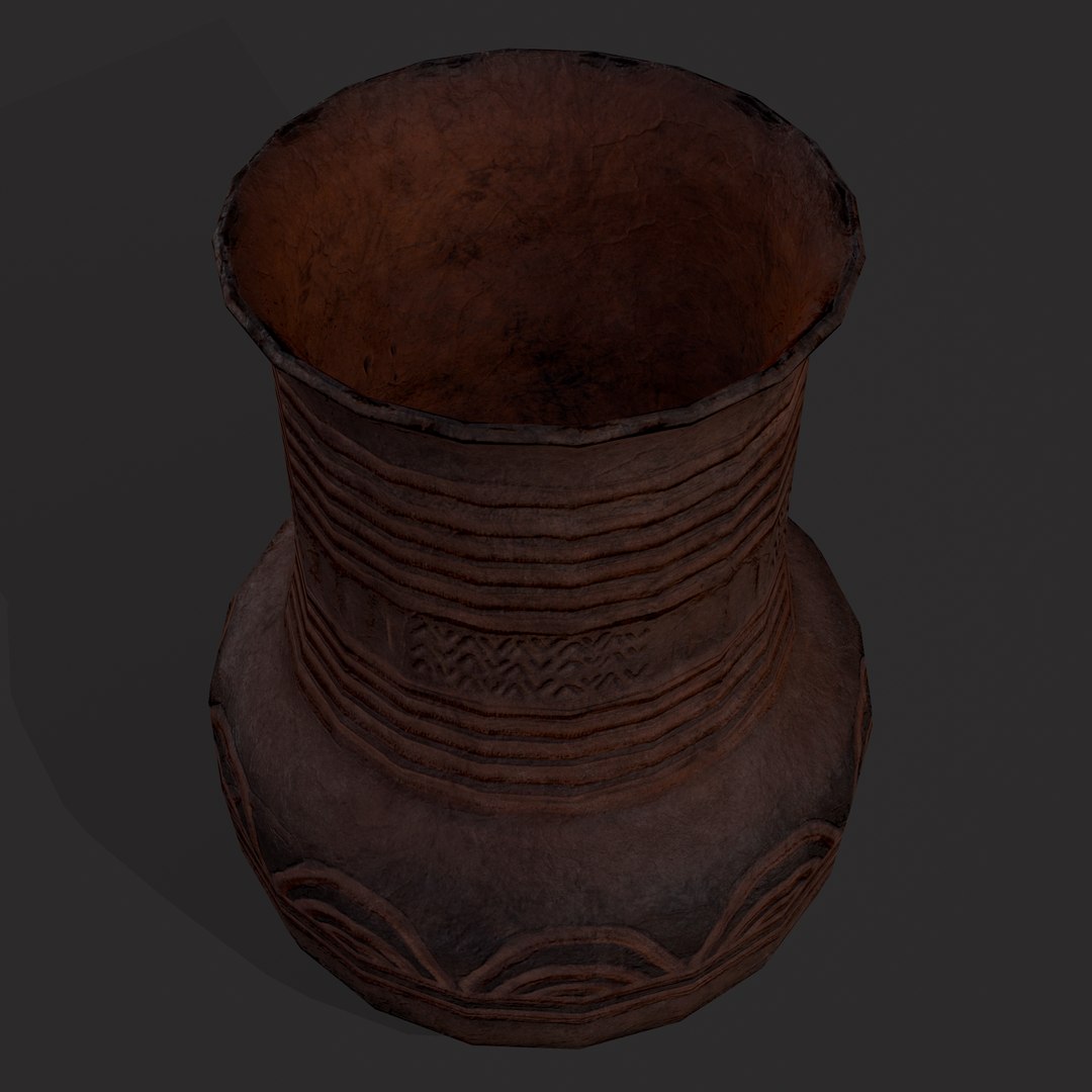 3D model Rustic Clay Hydria - TurboSquid 1842227