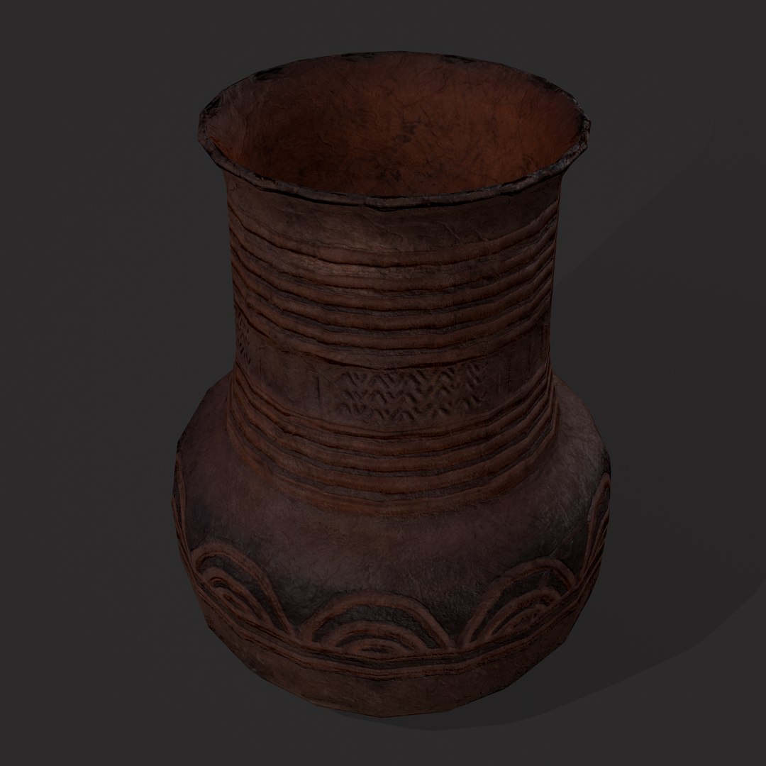 3D model Rustic Clay Hydria - TurboSquid 1842227