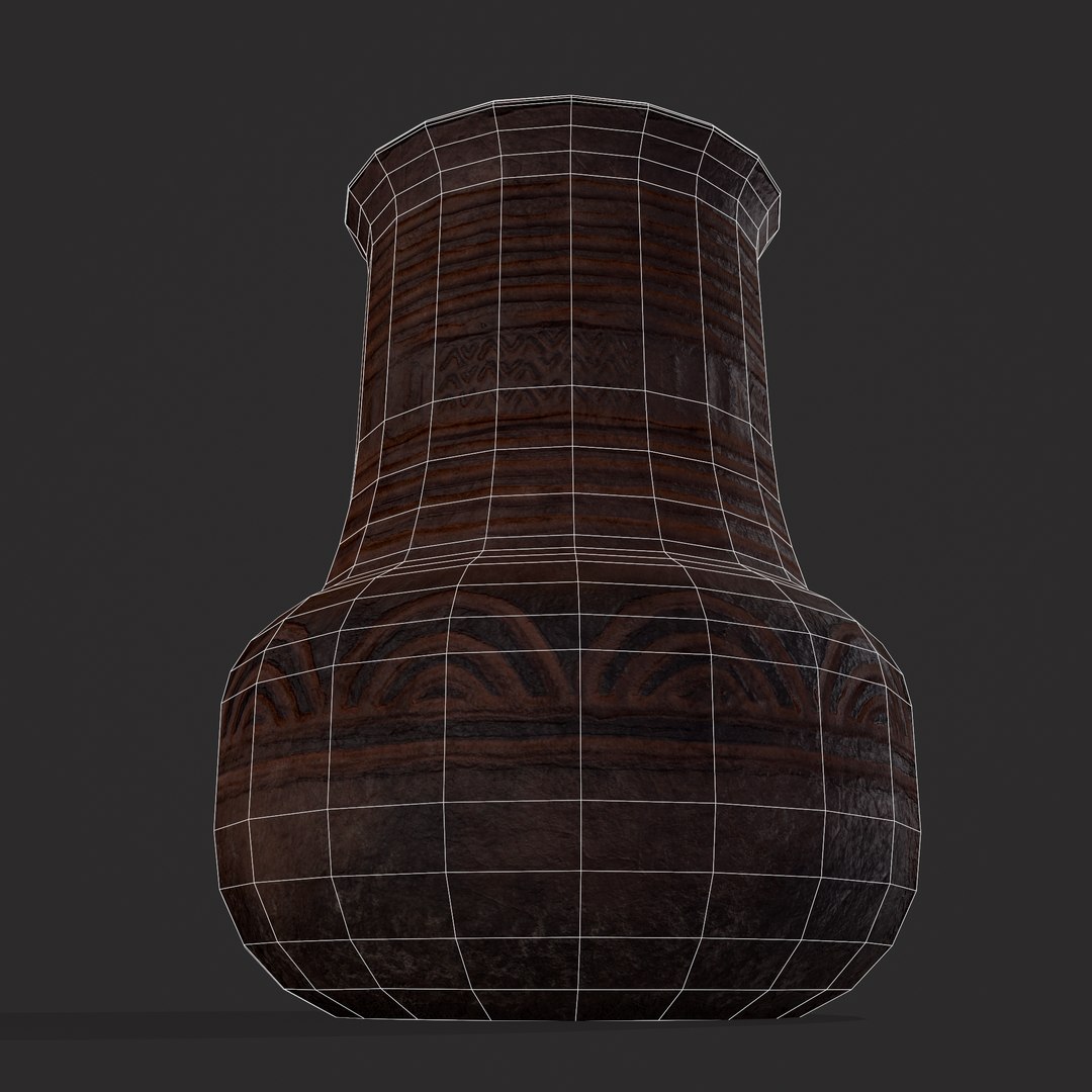 3D model Rustic Clay Hydria - TurboSquid 1842227