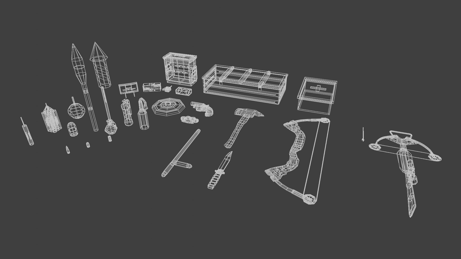 3D Gun Weapon Explosive Model - TurboSquid 1682056