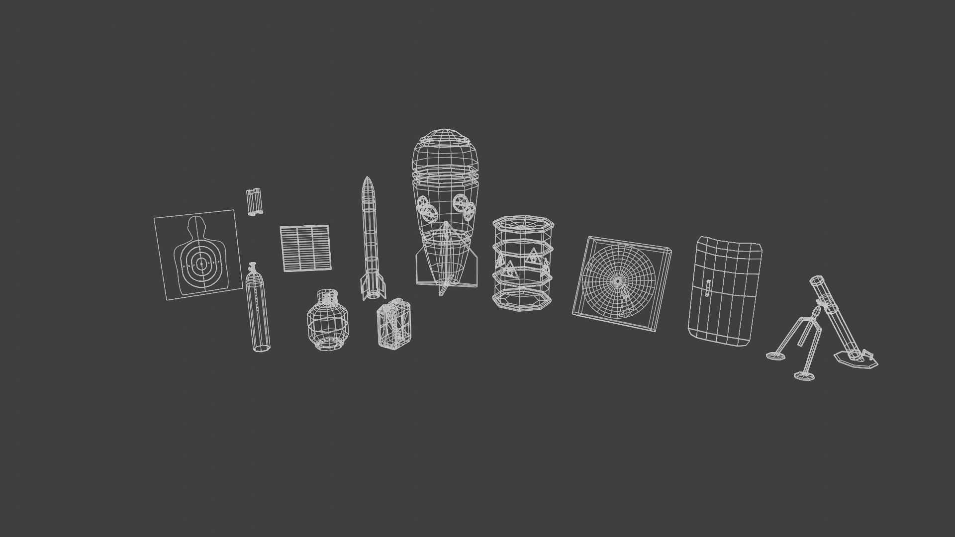 3D Gun Weapon Explosive Model - TurboSquid 1682056