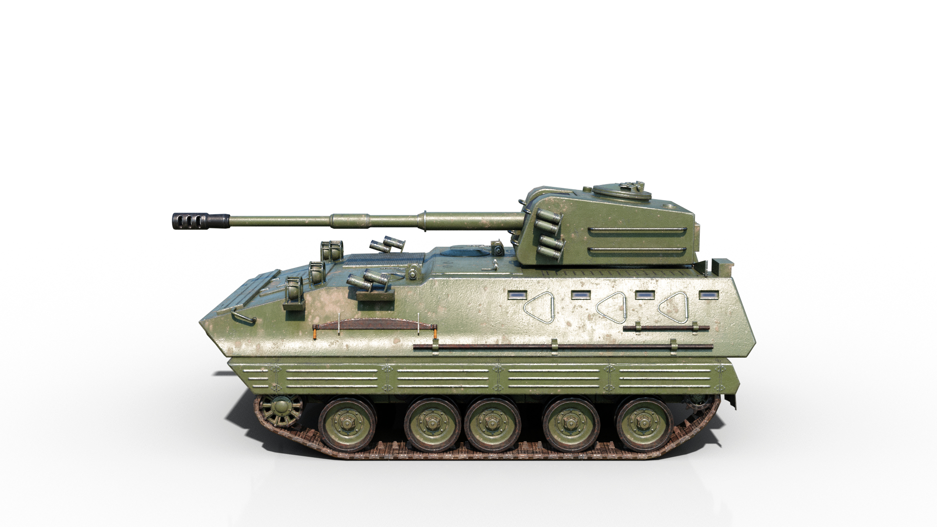 4 Coatings Of PLA Army PLZ85 122mm Self-propelled Howitzer 3D Model ...