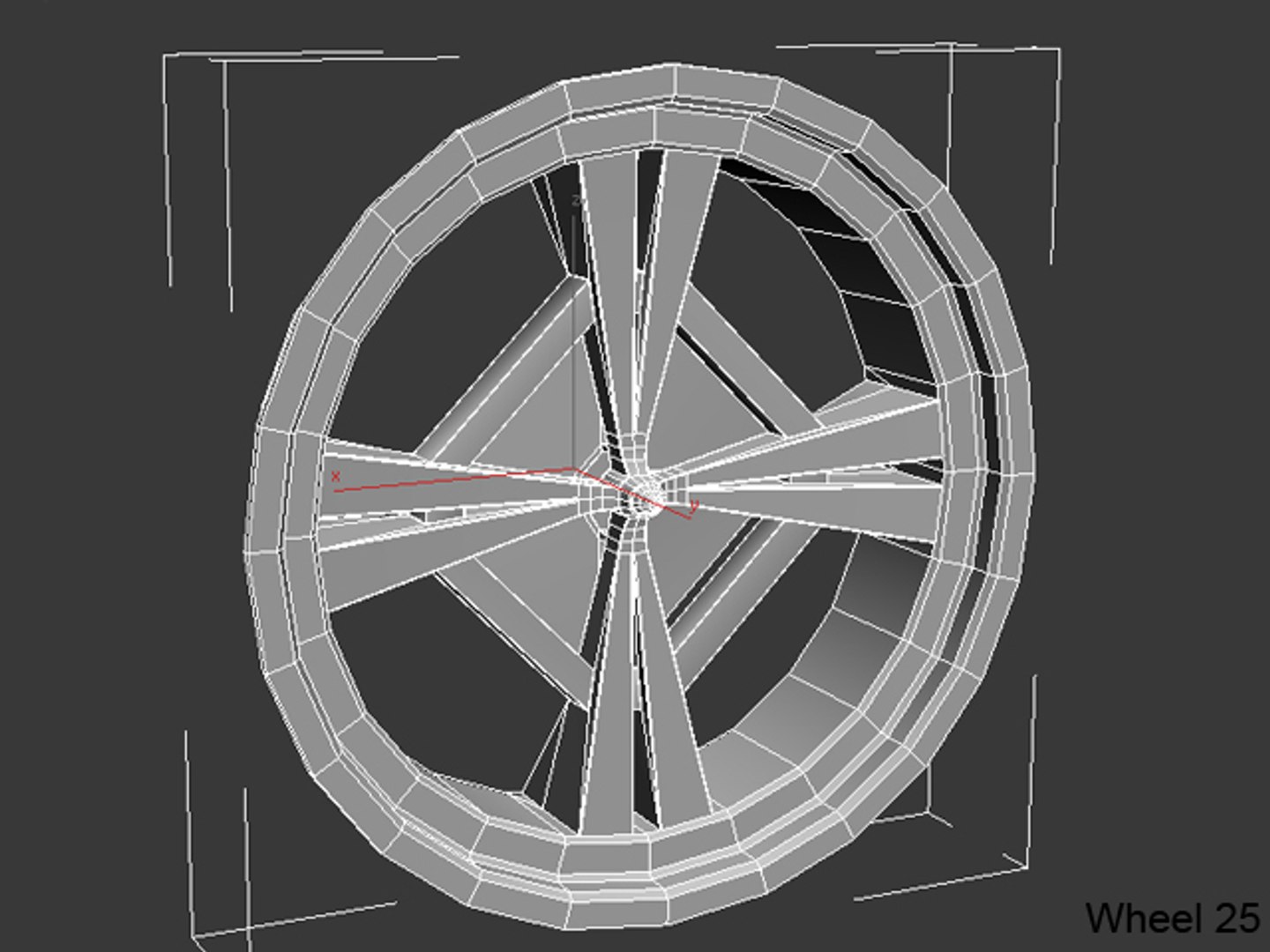 Wheel 25 3d Model