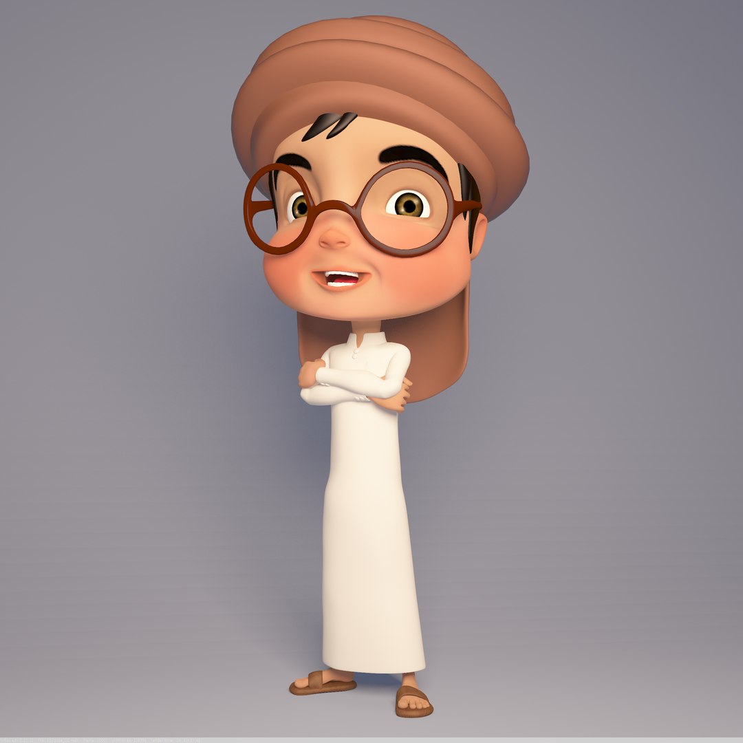 3D middle east cartoon boy - TurboSquid 1206723