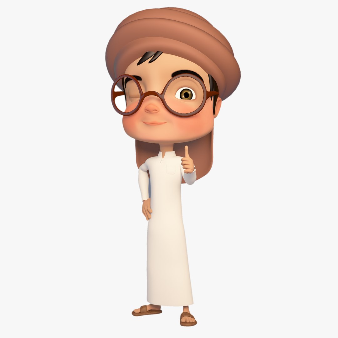 3D middle east cartoon boy - TurboSquid 1206723