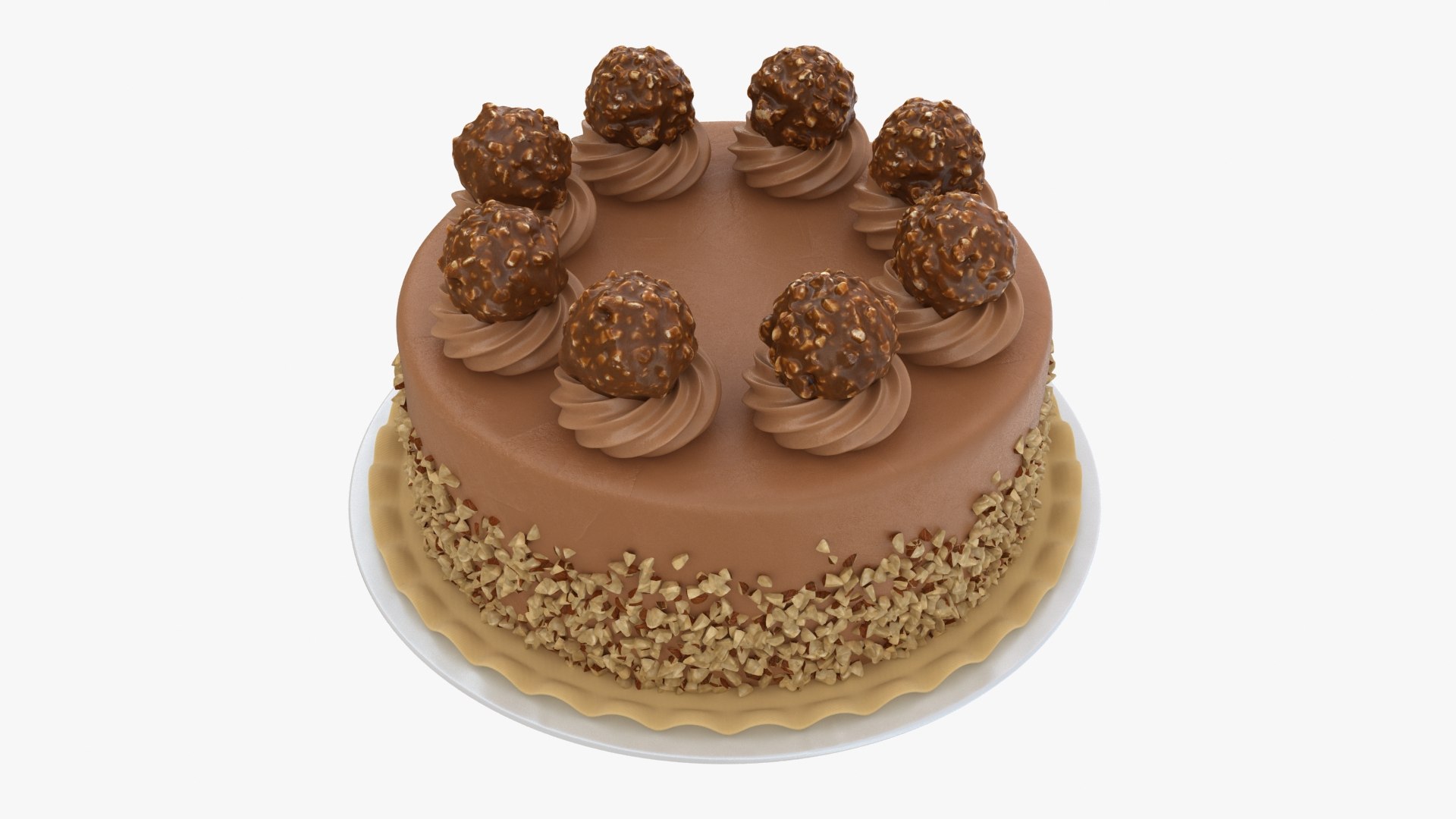Ferrero Rocher Cake 3D model - TurboSquid 2026560
