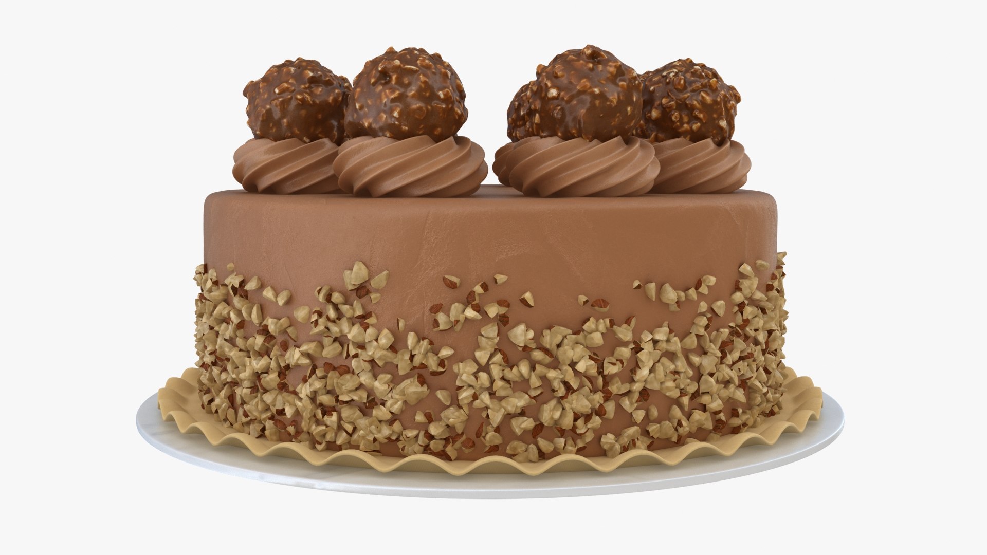 Ferrero Rocher Cake 3D model - TurboSquid 2026560