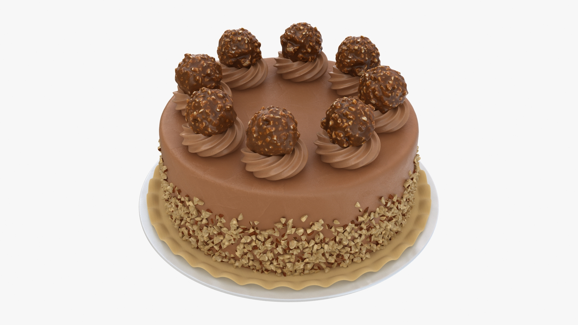 Ferrero Rocher Cake 3D model - TurboSquid 2026560