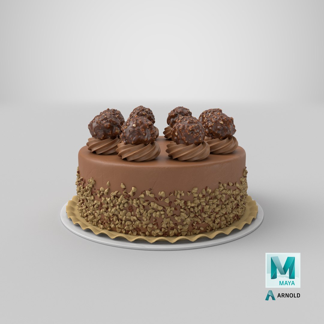 Ferrero Rocher Cake 3D Model - TurboSquid 2026560