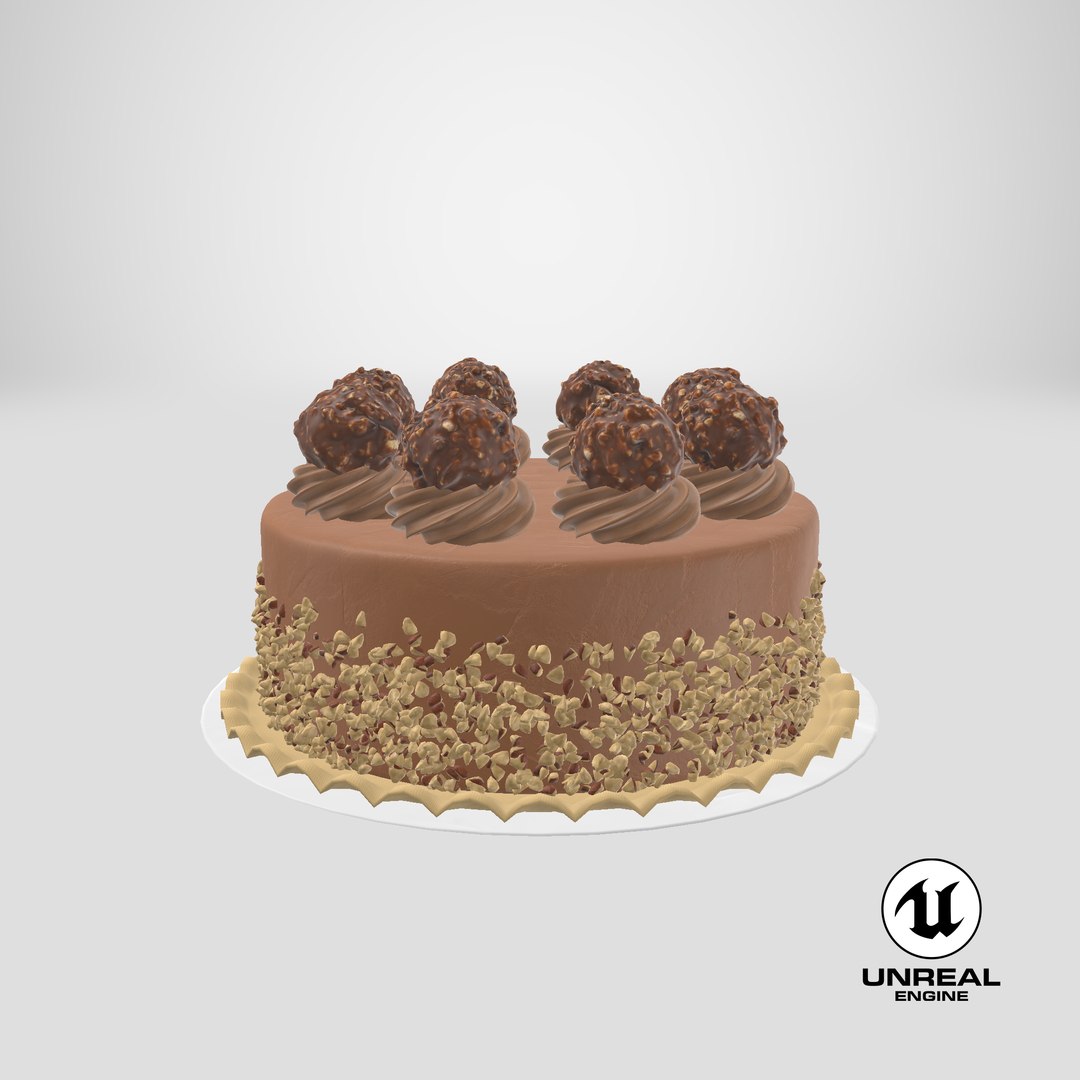 Ferrero Rocher Cake 3D Model - TurboSquid 2026560