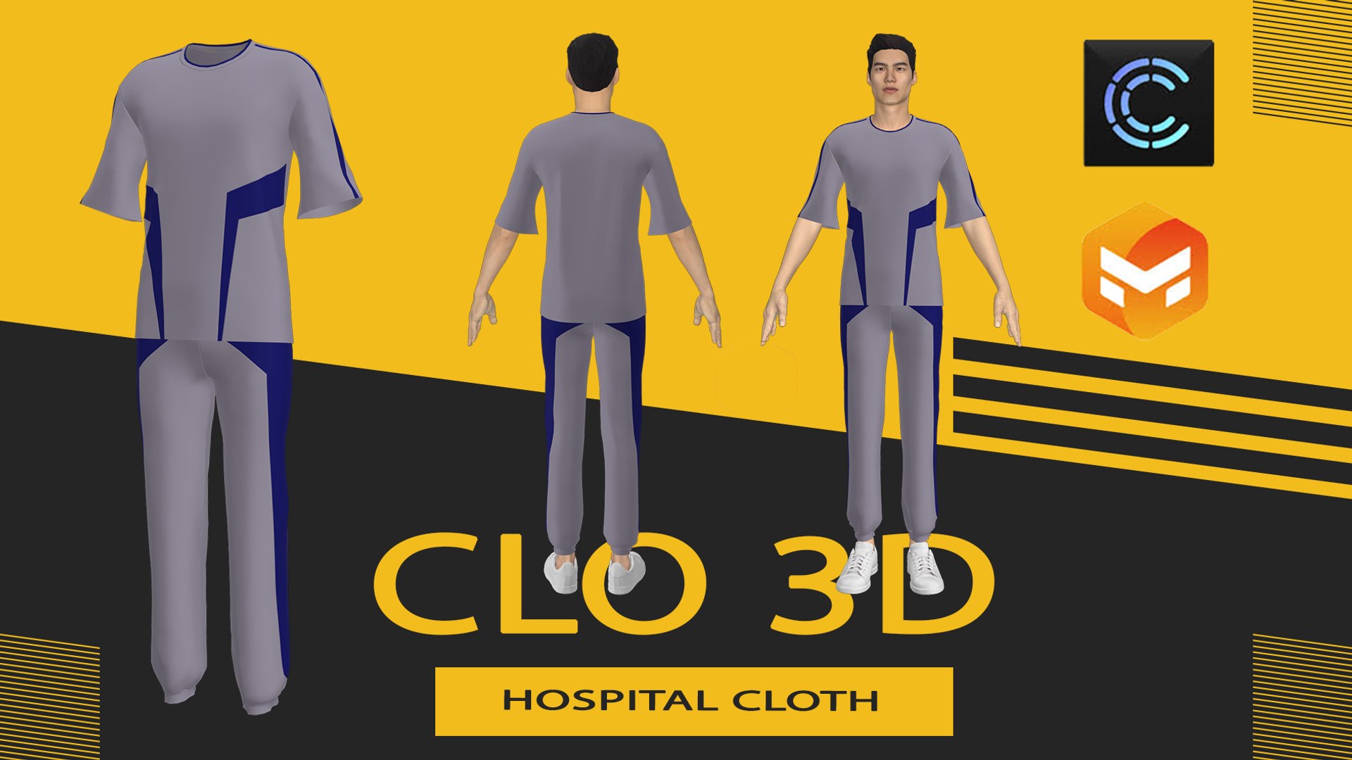 3D Hospital Cloth Marvelous Designer Or Clo3D ZPRJ - TurboSquid 2310904