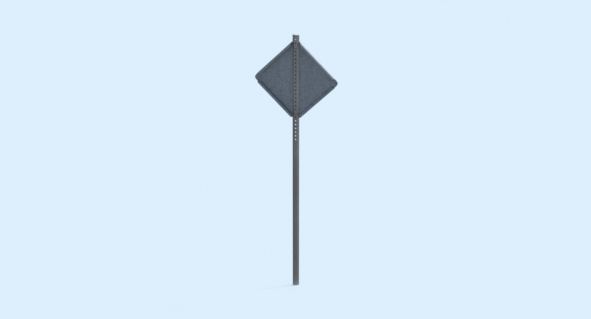 3d Construction Work Sign 01