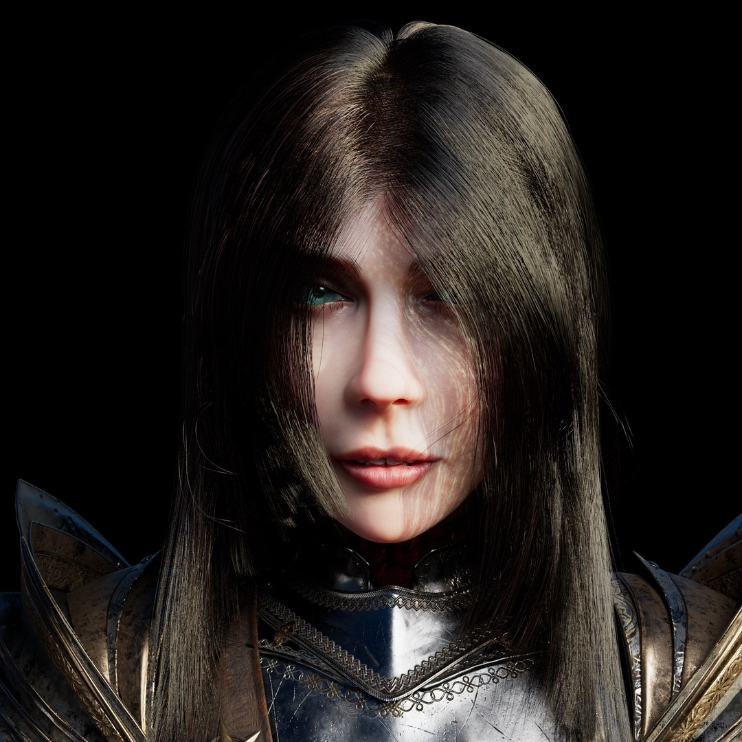 3D Femaler Knight Full Plate Cinematic - TurboSquid 2034670