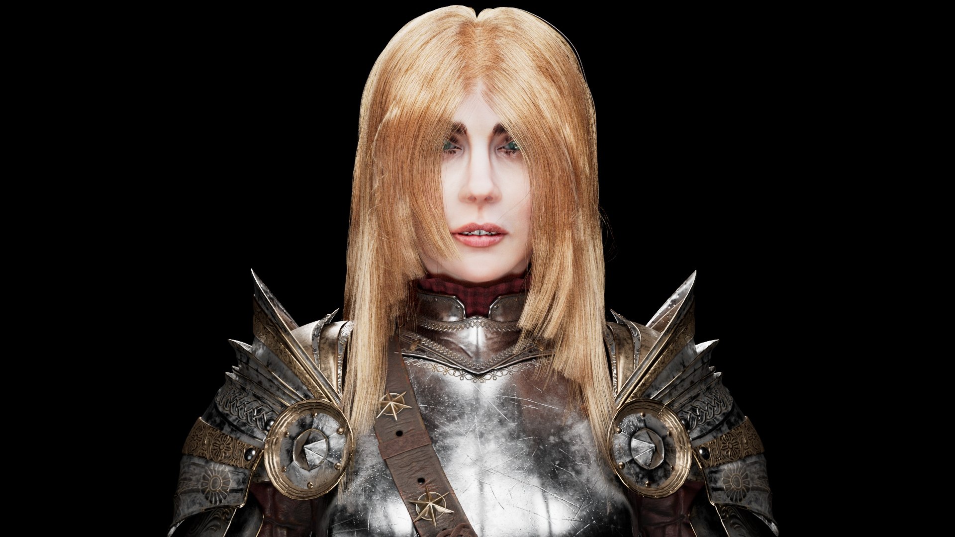 3D Femaler Knight Full Plate Cinematic - TurboSquid 2034670