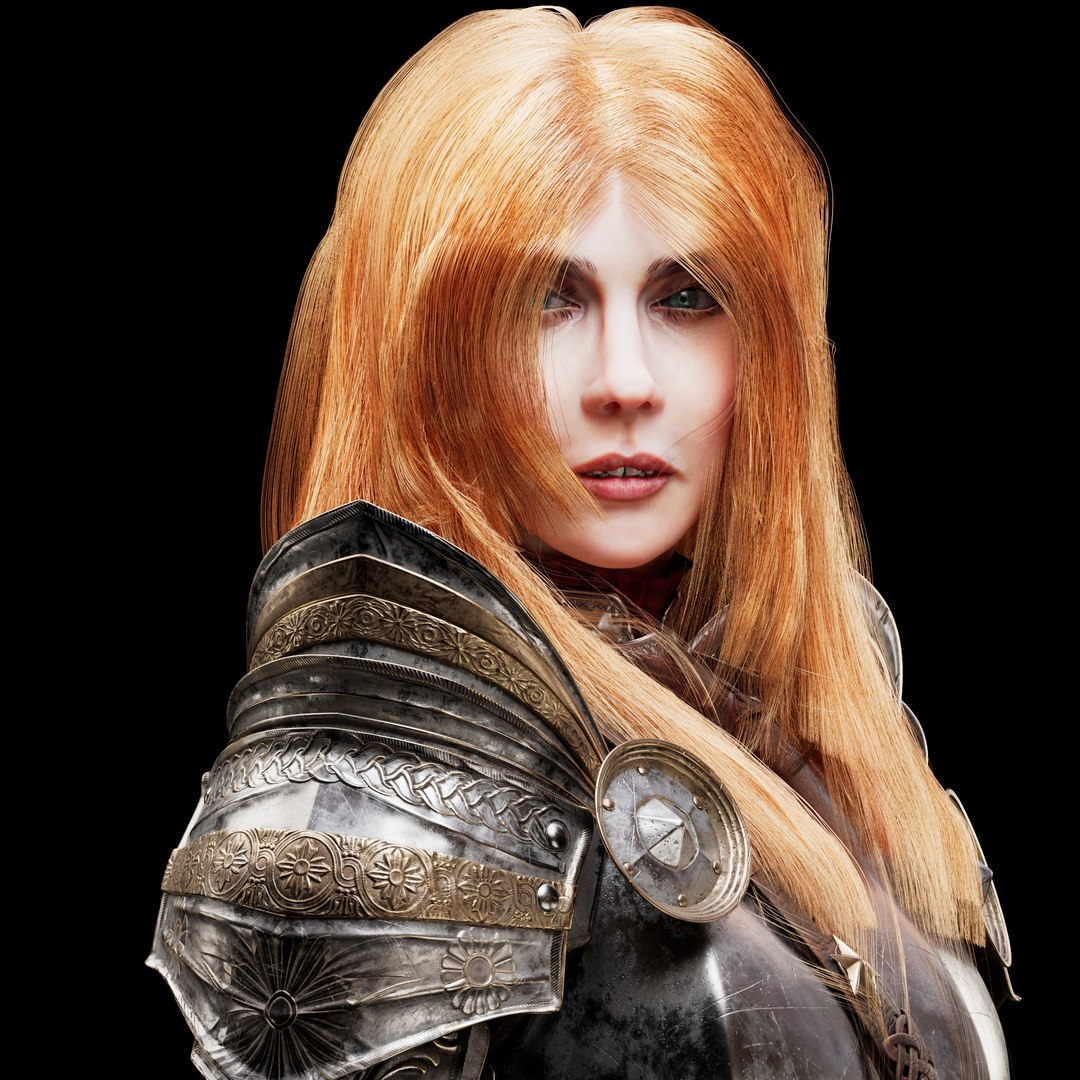 3D Femaler Knight Full Plate Cinematic - TurboSquid 2034670