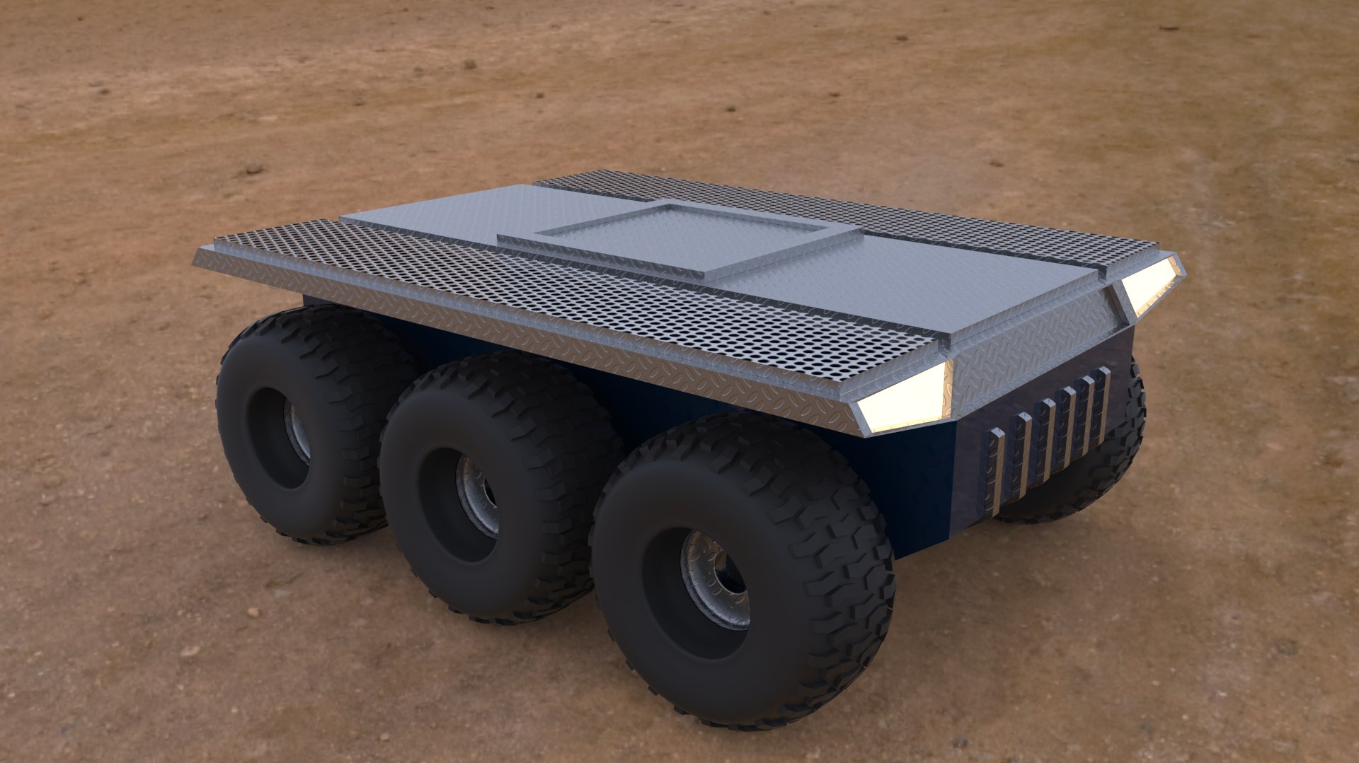3d Model Car Military Platform