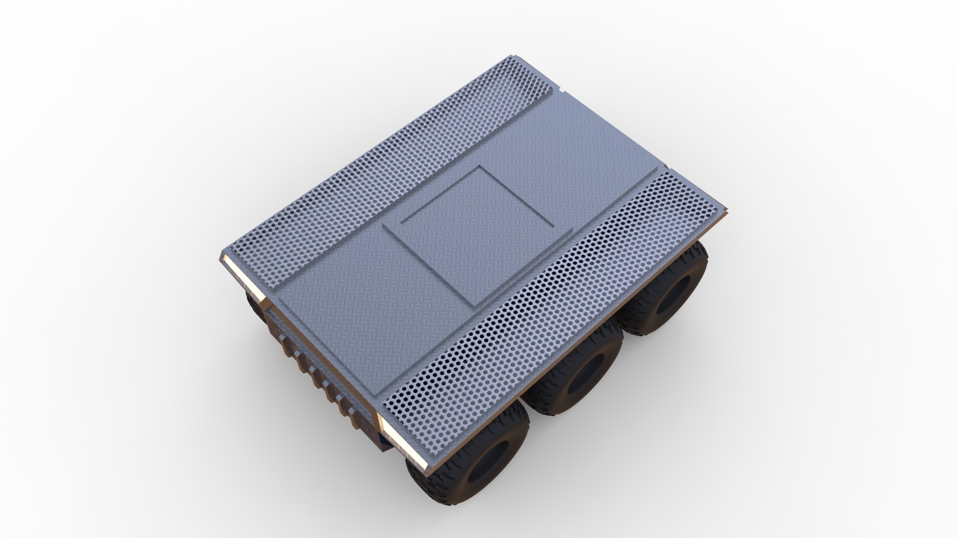 3d Model Car Military Platform