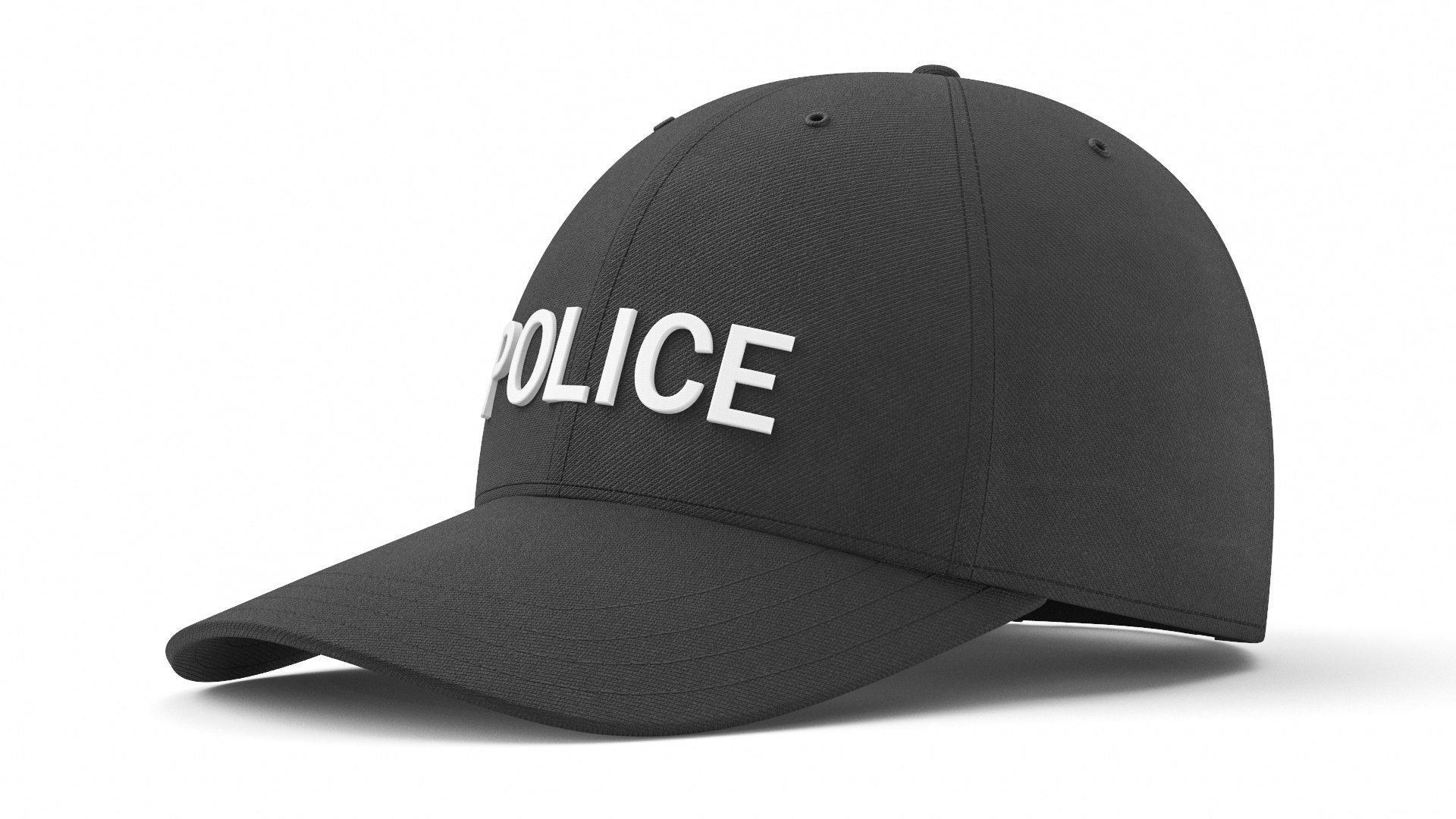 3D Police Baseball Cap Model - TurboSquid 2292821