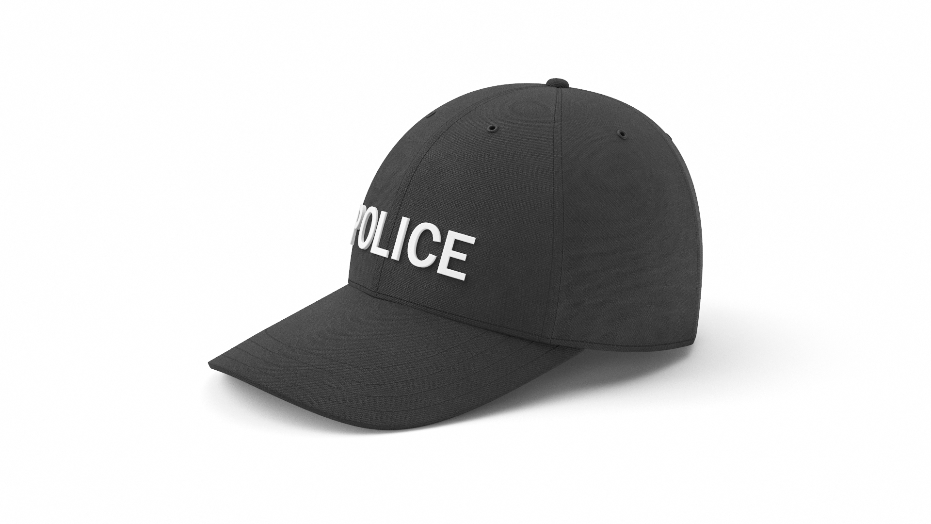 3D Police Baseball Cap Model - TurboSquid 2292821