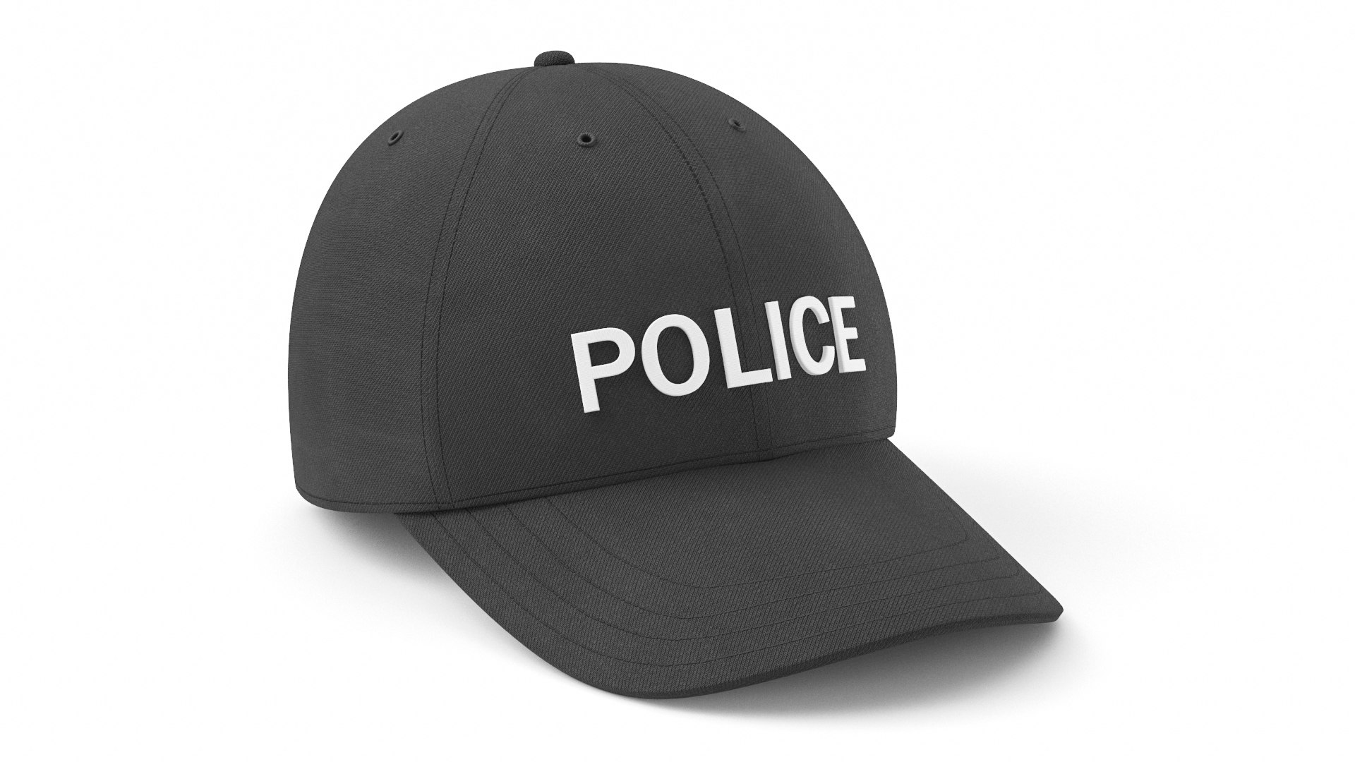 3D Police Baseball Cap Model - TurboSquid 2292821